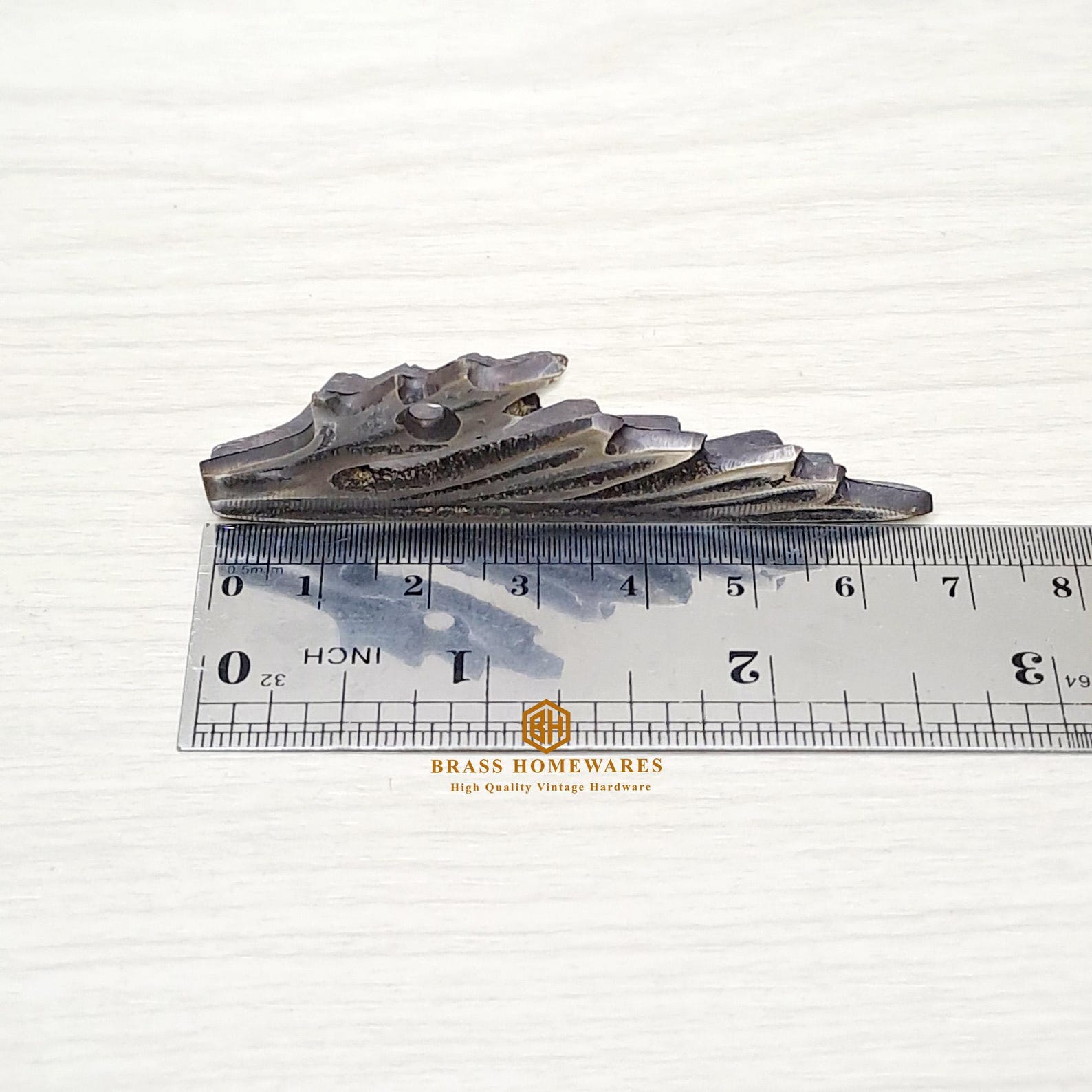 67mm SET of Solid Brass Corner Protector Brass Skiffer, Vintage Corner ...