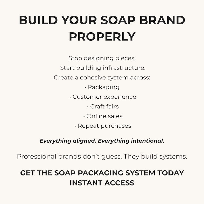 Handmade Soap Brand System: Packaging & Customer Experience Templates ...