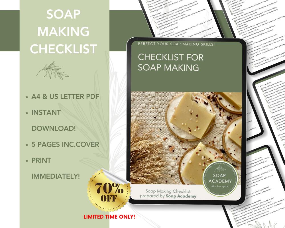 Soap Making Checklist, Printable Blank Sheet,soap Making Template,soap ...