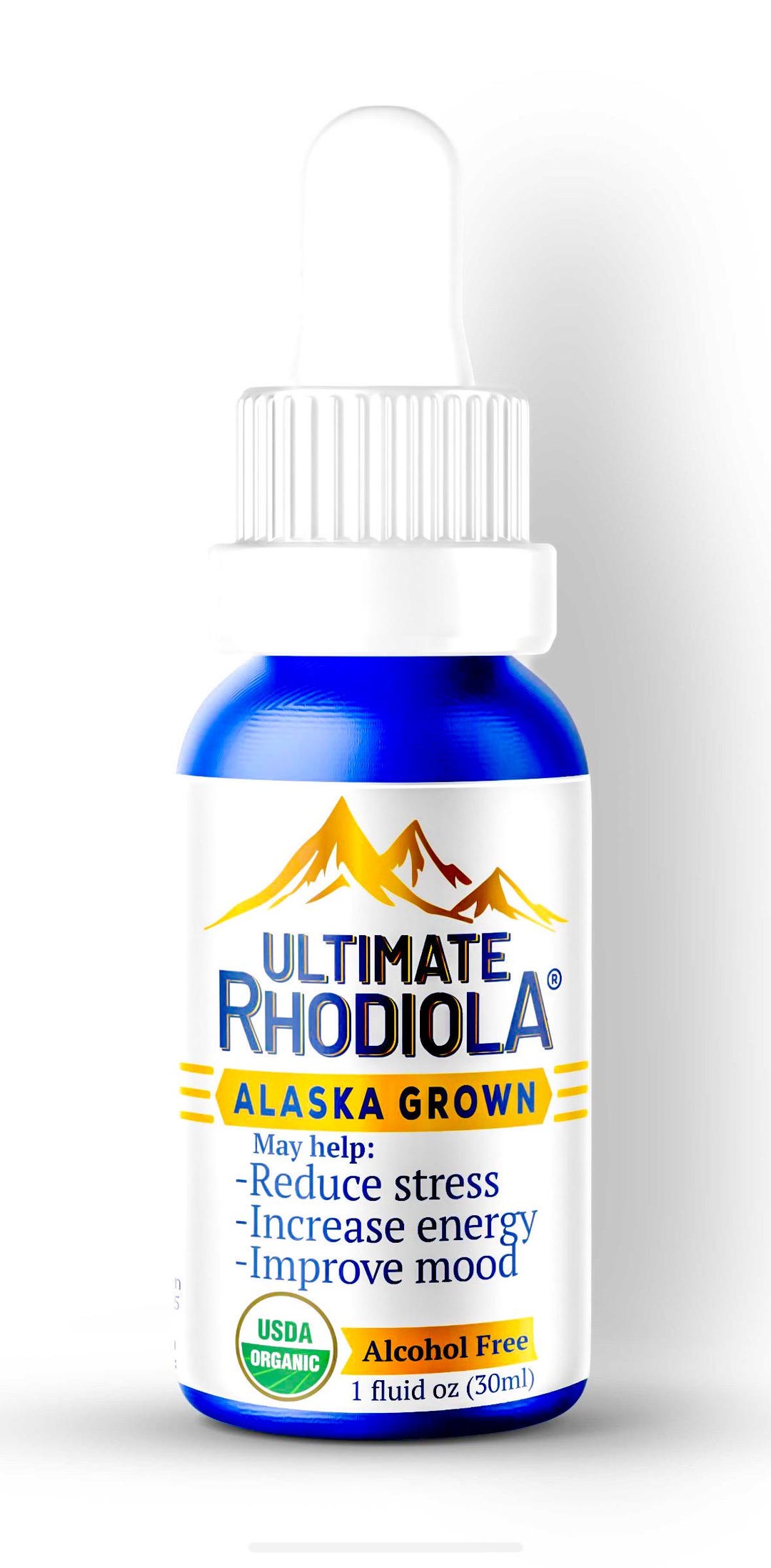 Alaska-grown Certified Organic Rhodiola Rosea Tincture - Alcohol-free ...