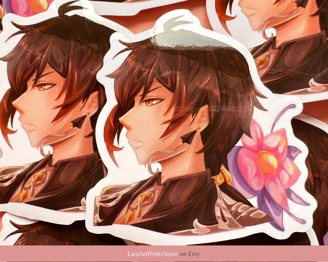 GLOSSY Genshin Impact Sticker Anime Glossy Sticker Genshin Impact ...