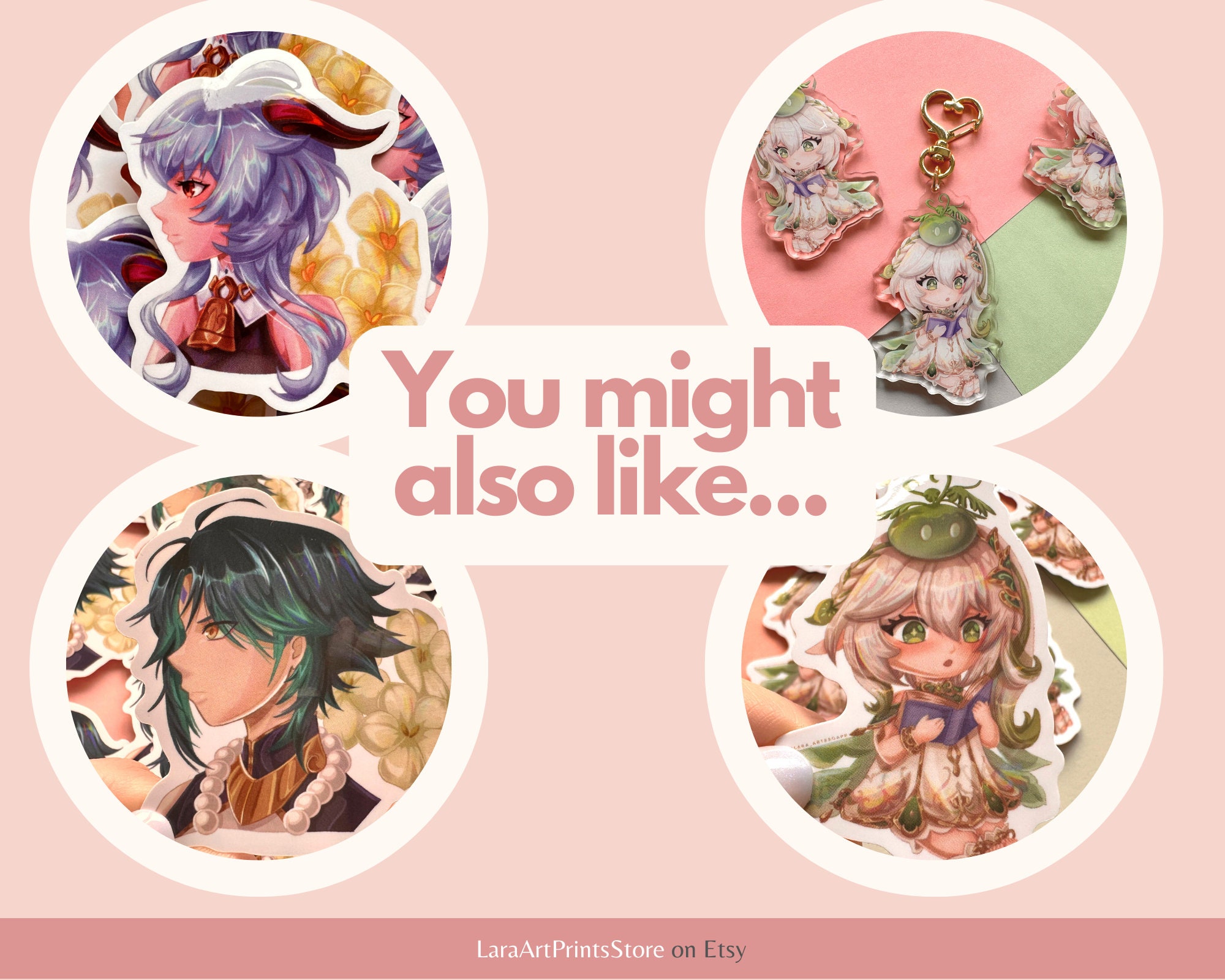 SATIN Genshin Impact Art Layla Genshin Art Print Anime Fanart A6 Mini ...