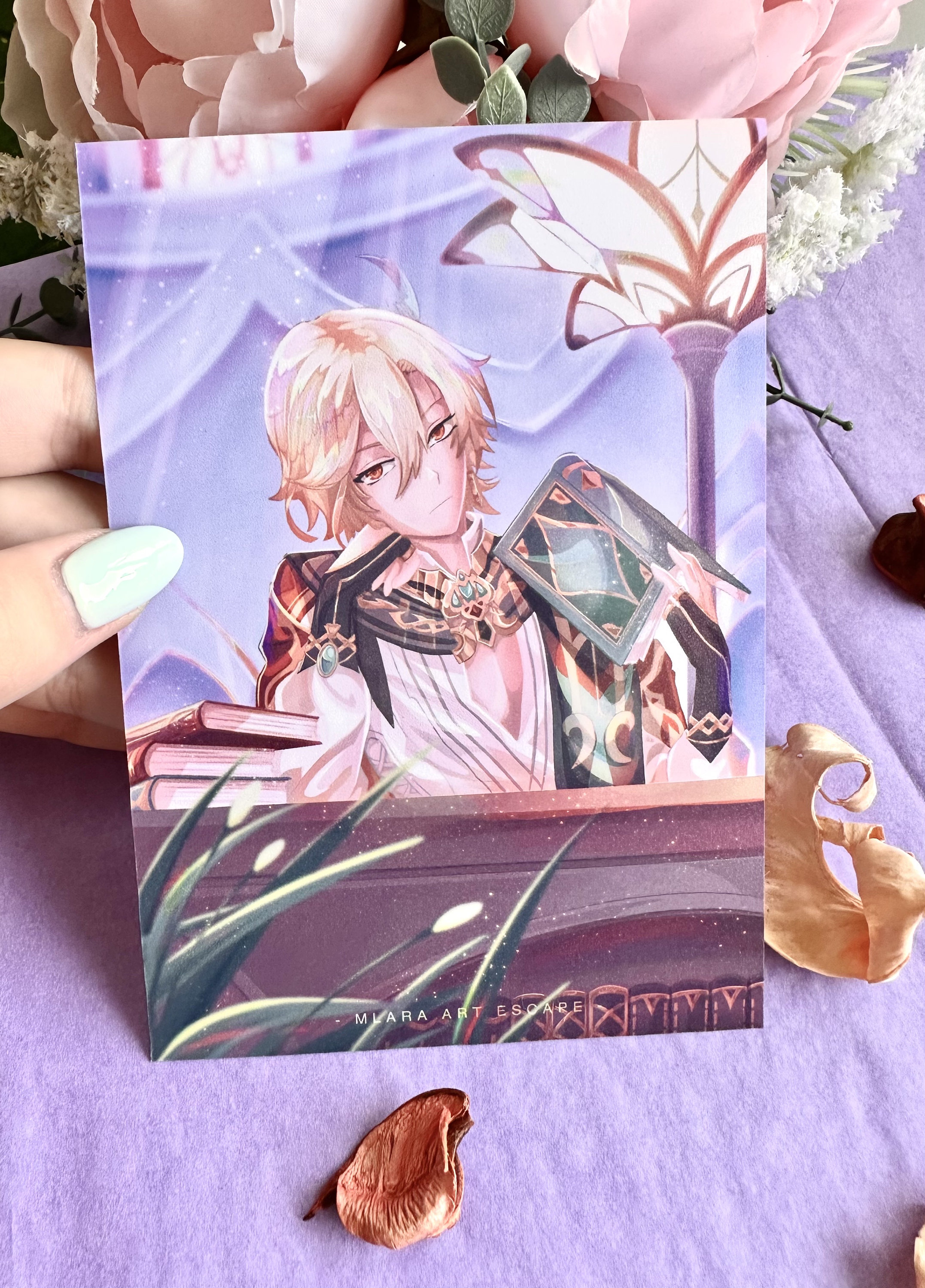 Kaveh Genshin Impact Mini Art Print | Kaveh Genshin Art Print | Anime ...