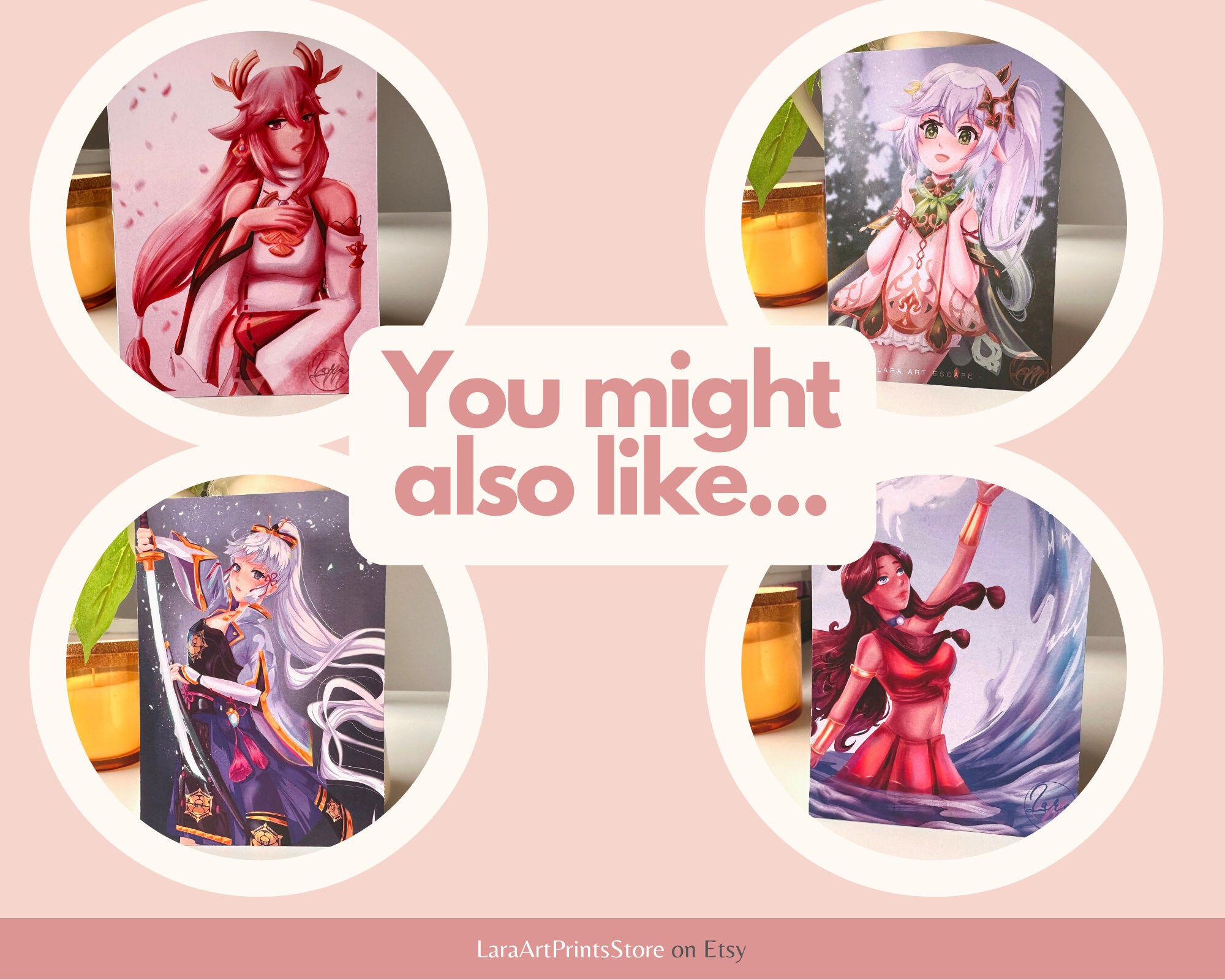 SATIN Genshin Impact Art Layla Genshin Art Print Anime Fanart A6 Mini ...