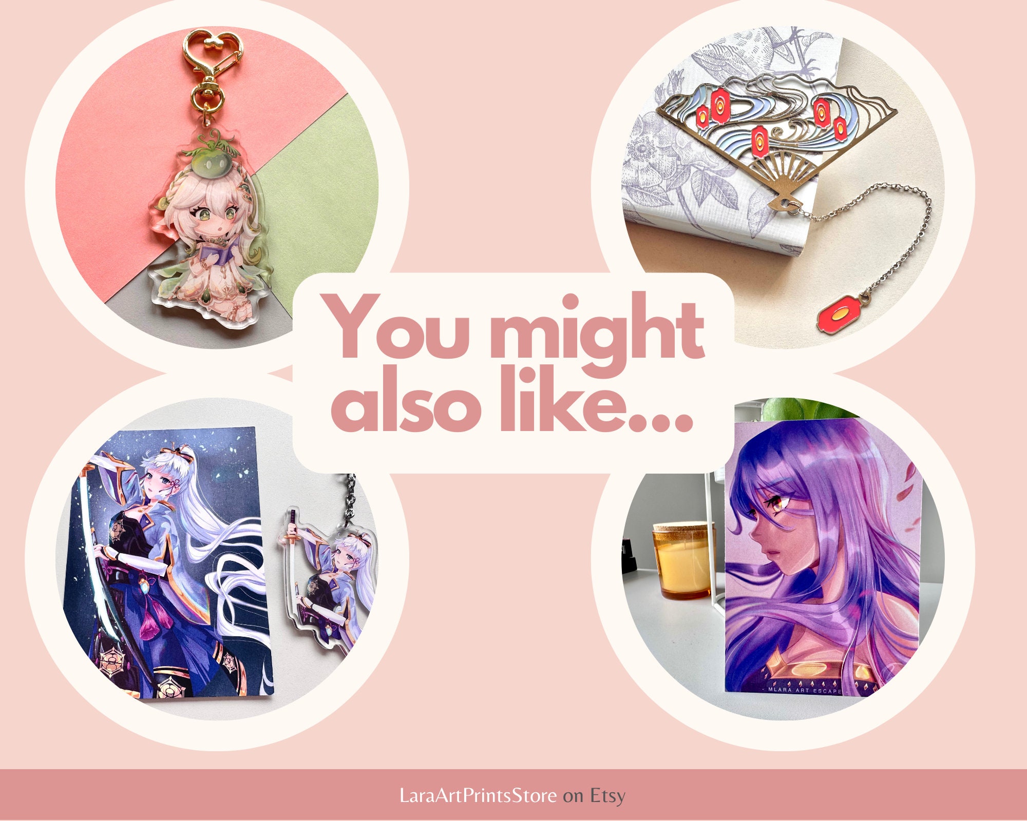 SATIN Genshin Impact Art Layla Genshin Art Print Anime Fanart A6 Mini ...