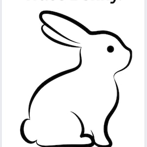 Learn to Draw Rabbits by Tracing. - Etsy