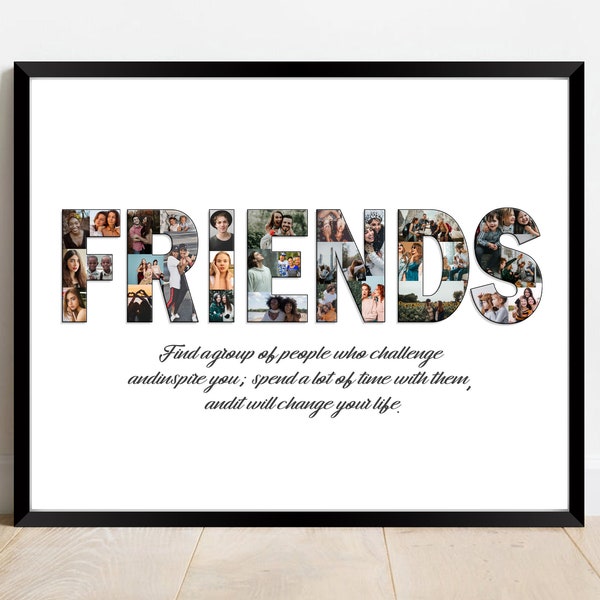 Best Friend Picture Collage - Etsy