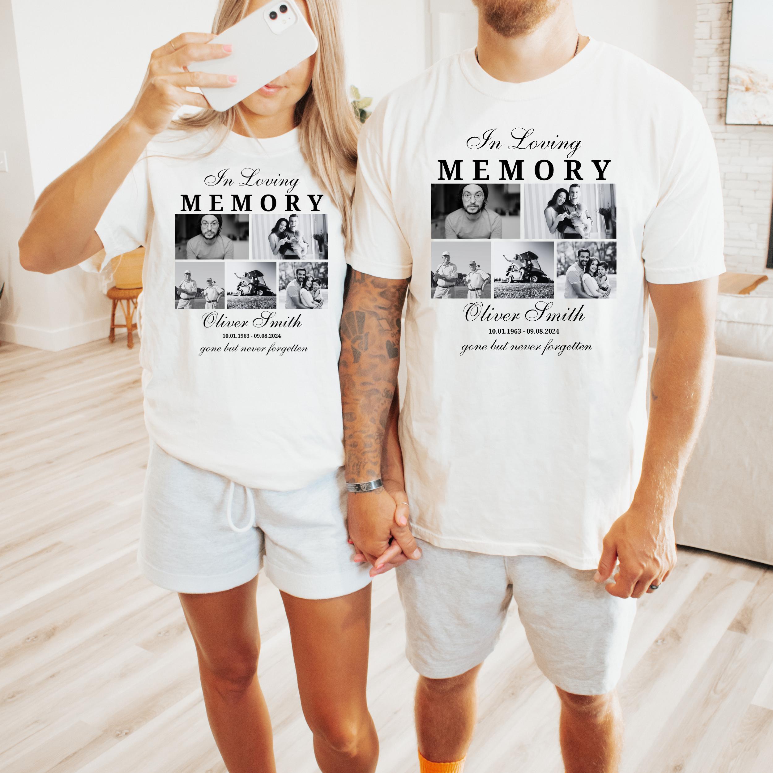 Personalized in Loving Memory T-shirt, Custom Memorial Photo Shirt ...