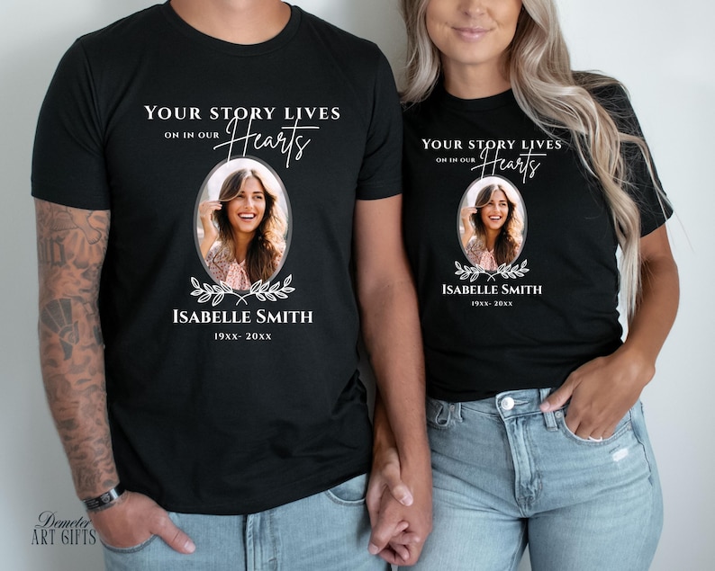 Custom Funeral Photo Shirt ,celebration of Life T-shirt, Funeral Shirt ...