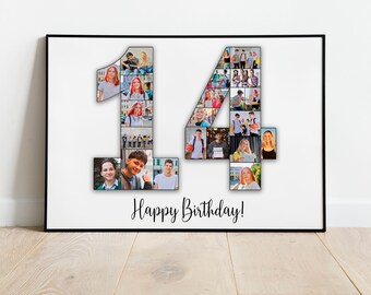 14th Birthday Poster - Etsy