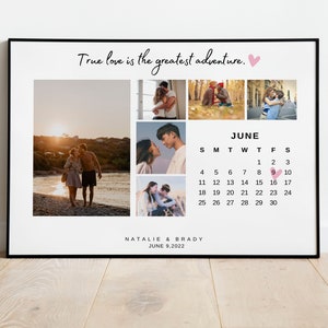 Personalize 1 Year Anniversary Photo Collage Gift, 1st Year Anniversary ...