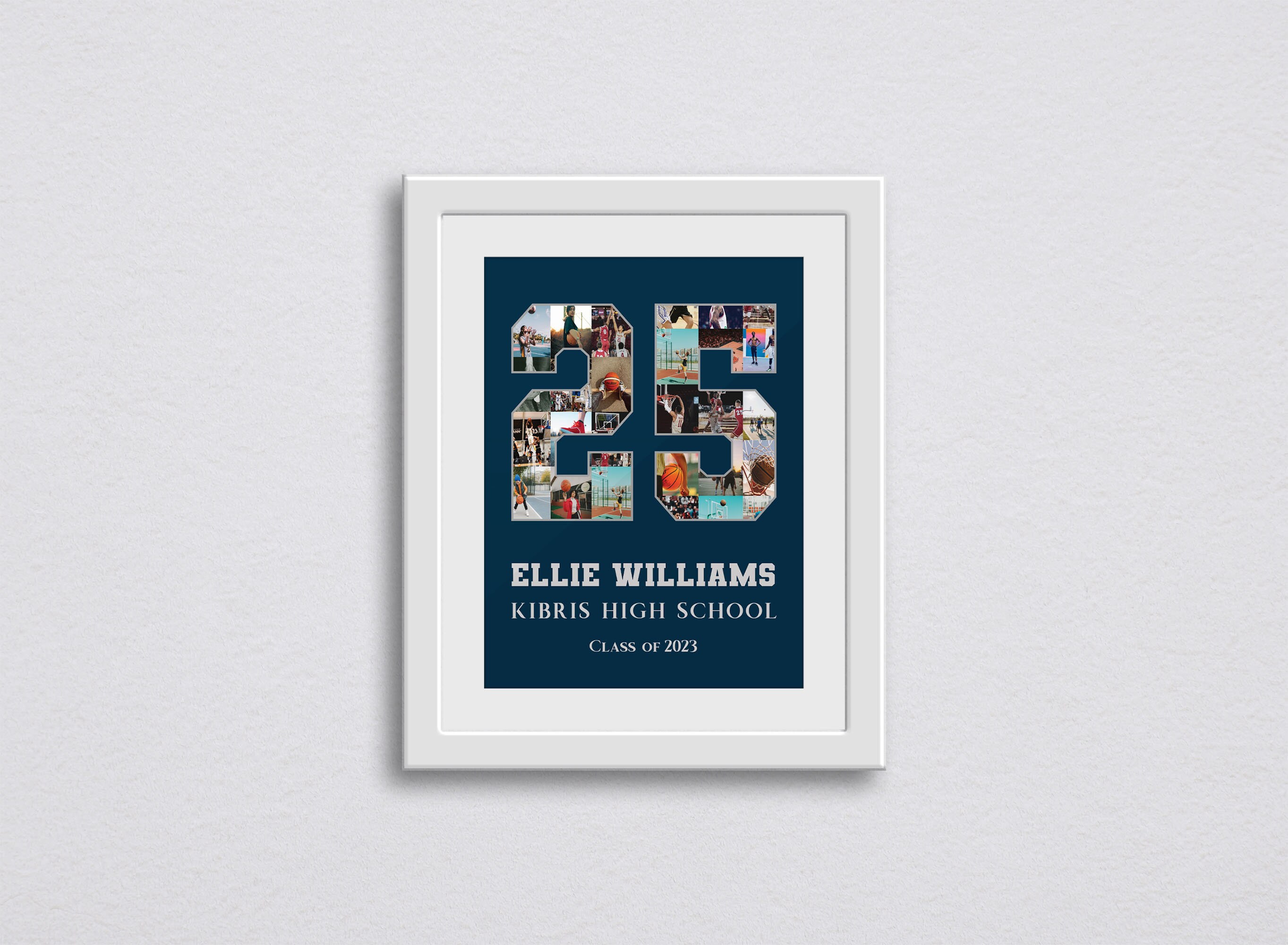 Printable Ice Hockey Number Photo Collage, Any Number Hockey Players ...