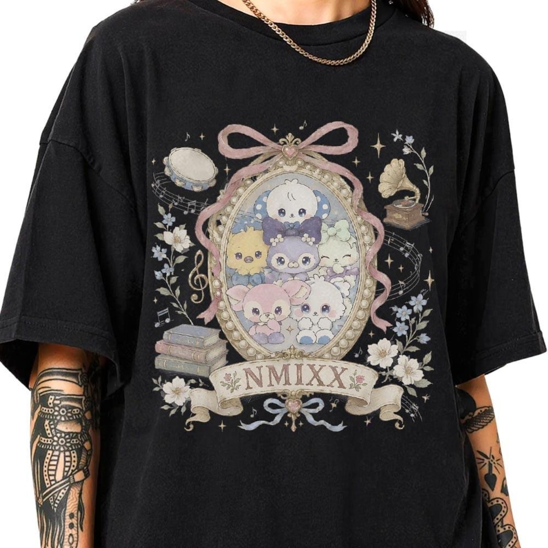 NMIXX Members Cute Chibi Shirt, Nmixx Kpop Graphic Tee, Nmixx Fan Gift ...