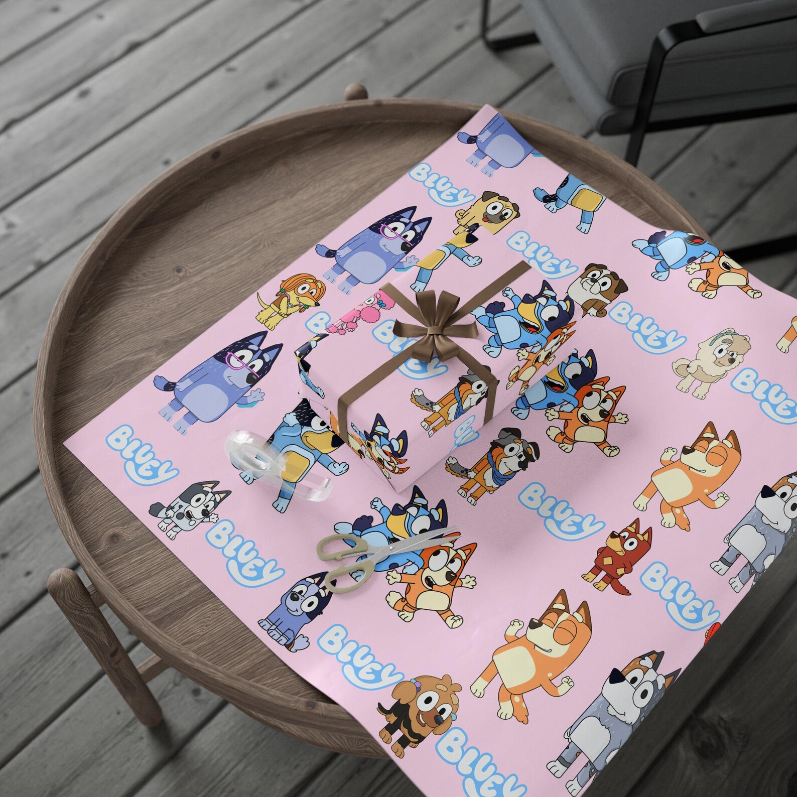 Bluey Wrapping Paper, Bluey Birthday, Bluey Favors, Bluey Decor, Bluey ...