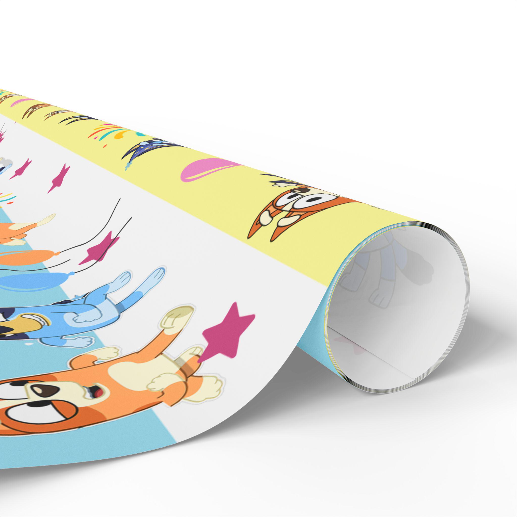 Bluey Wrapping Paper Birthday, Bluey Birthday, Bluey and Bingo, Bluey ...