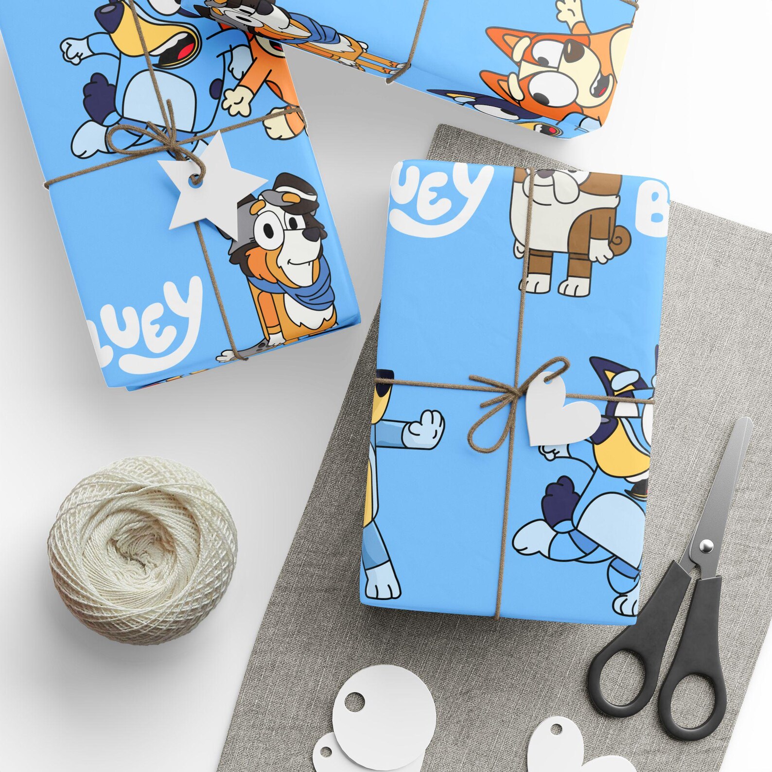 Bluey Wrapping Paper, Bluey Birthday, Bluey Favors, Bluey Decor, Bluey ...