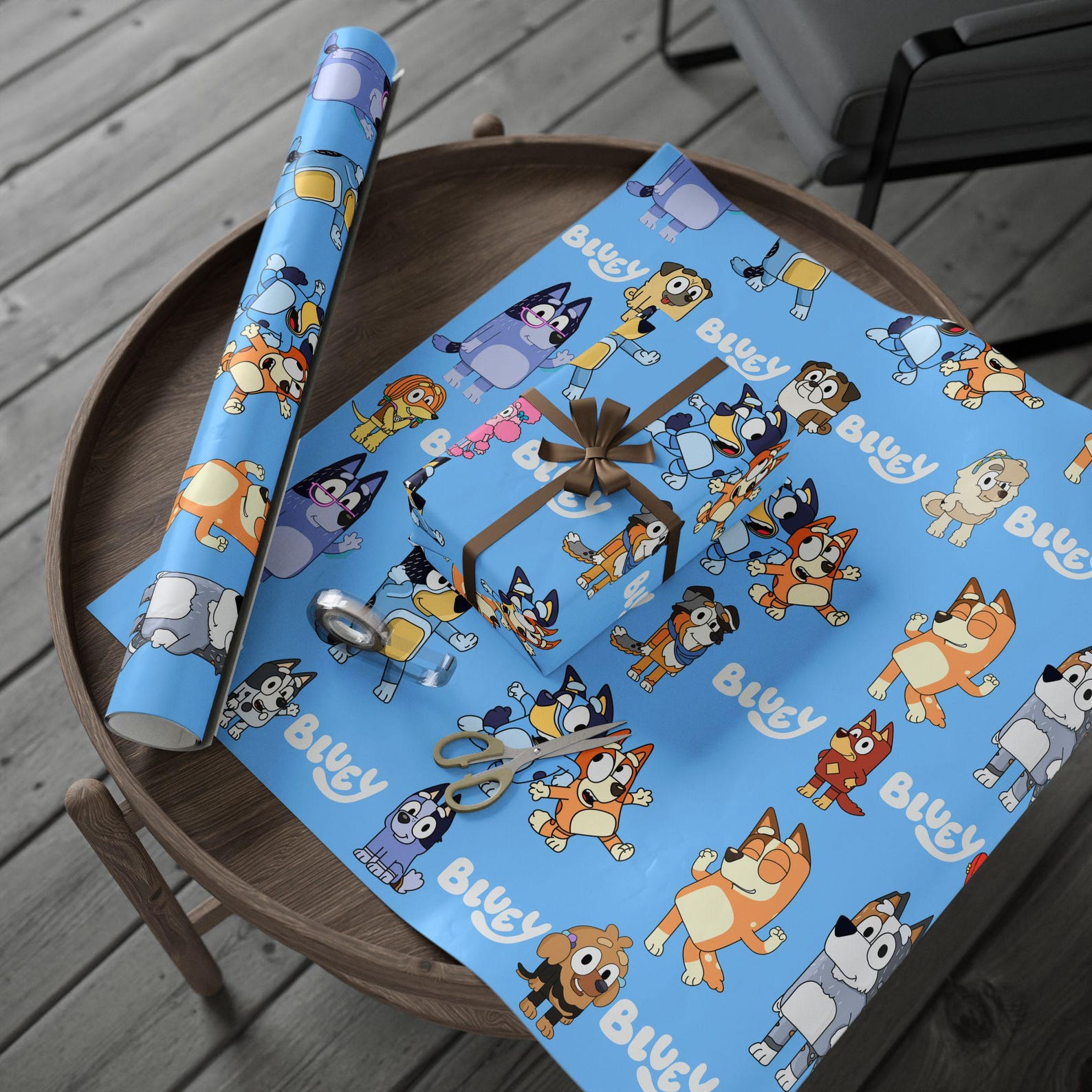 Bluey Wrapping Paper, Bluey Birthday, Bluey Favors, Bluey Decor, Bluey ...