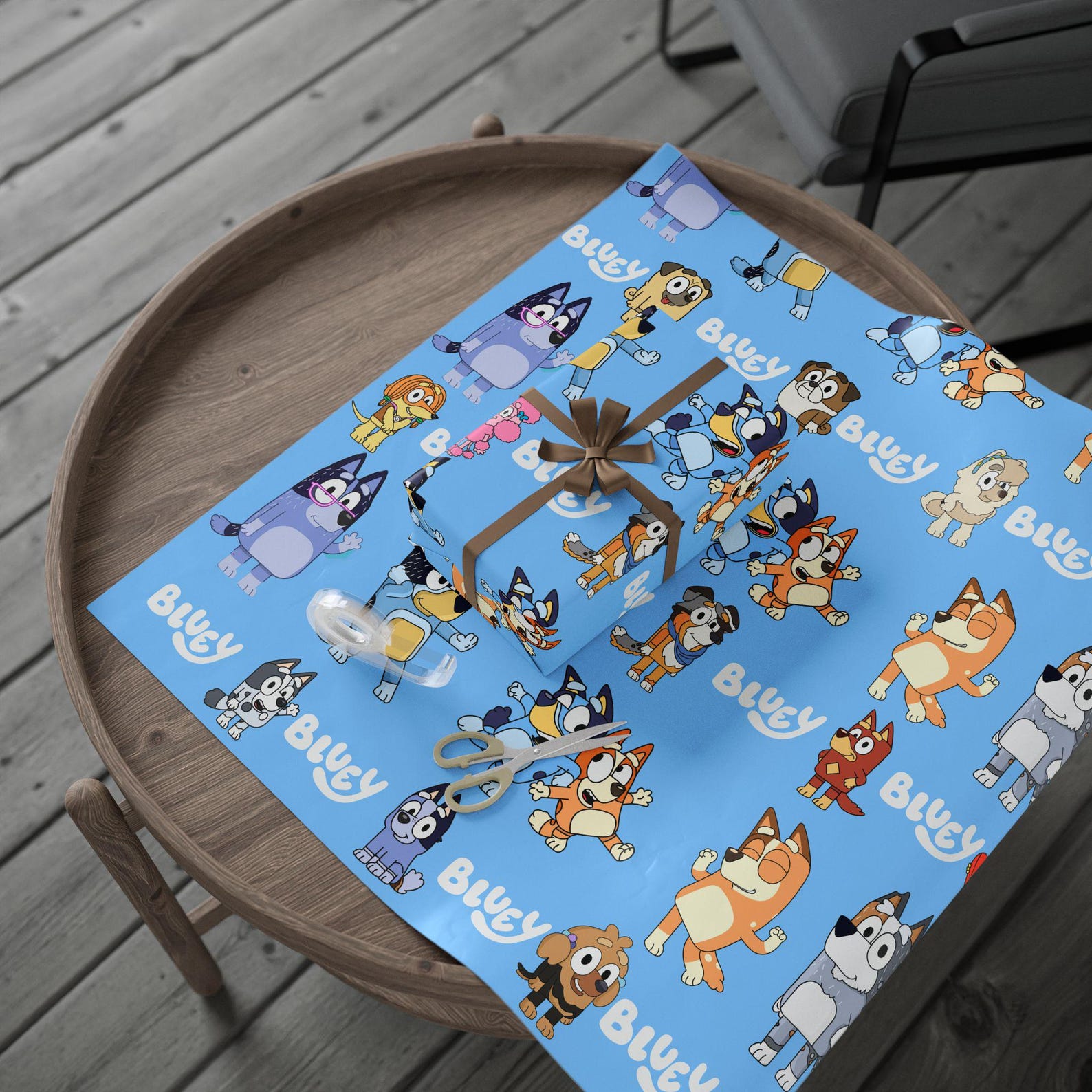 Bluey Wrapping Paper, Bluey Birthday, Bluey Favors, Bluey Decor, Bluey ...
