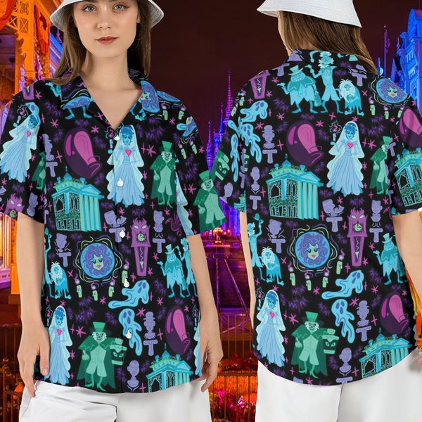 Haunted Mansion Button Up Shirt