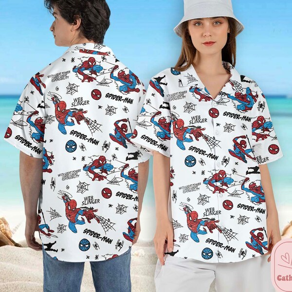 Spiderman Button Up Shirt