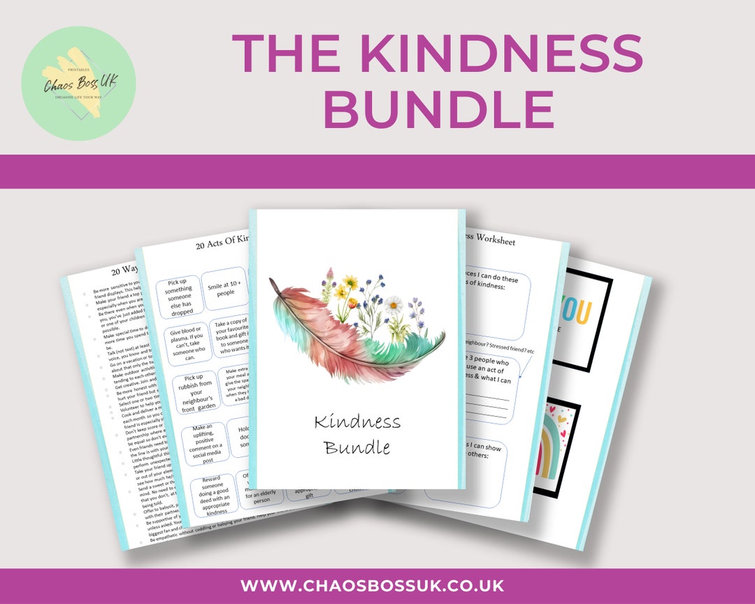 Kindness and Friendship Growth Bundle - Worksheets, Trackers ...