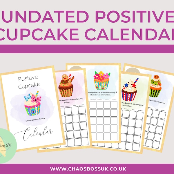 Cupcake Calendar - Etsy