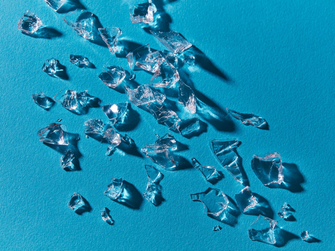 Broken Fake Floating Silicone Rubber Ice / Glass Shards - Etsy