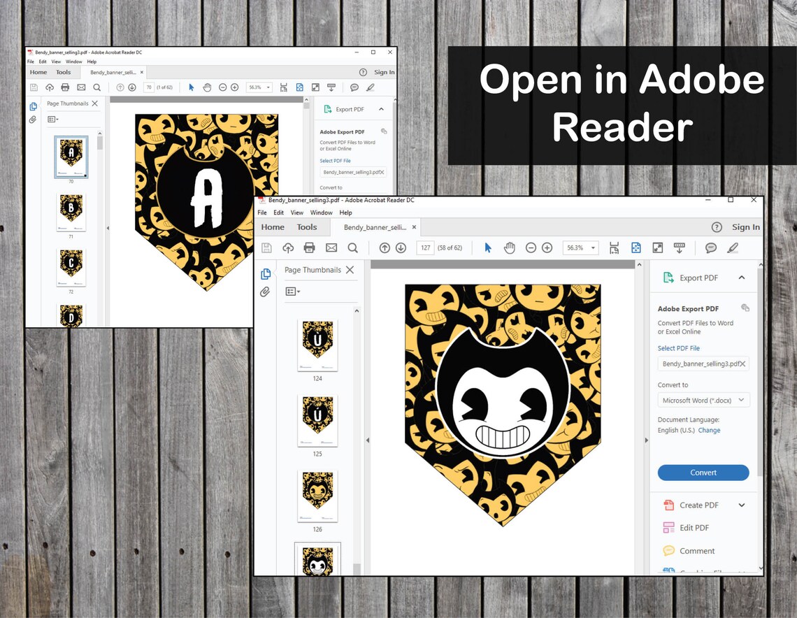 Bendy and the Ink Machine Birthday Banner - Etsy
