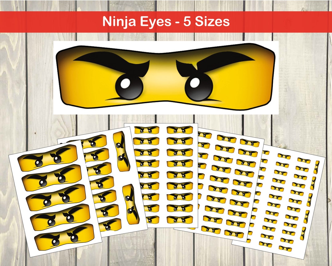 Ninja Eyes: 5 Sizes. INSTANT DOWNLOAD (high Resolution) - Etsy