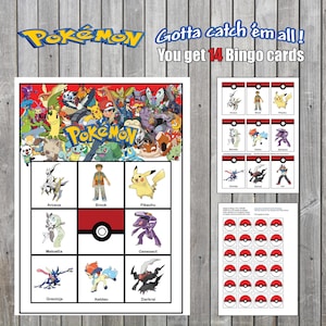 Pokémon Bingo - Full House Game - PARTY GAME - Digital Download - Etsy