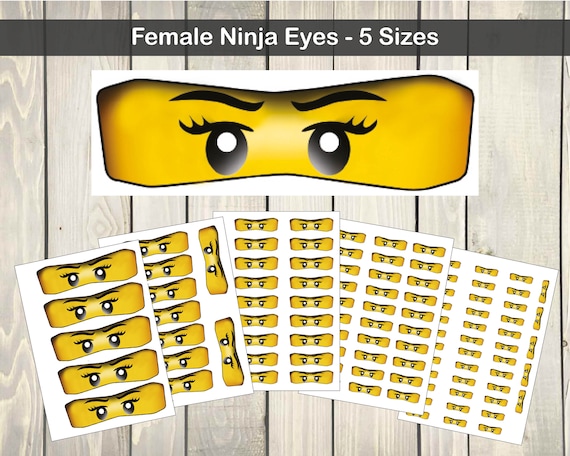 Female Ninja Eyes: 5 Sizes. INSTANT DOWNLOAD high Resolution | Etsy