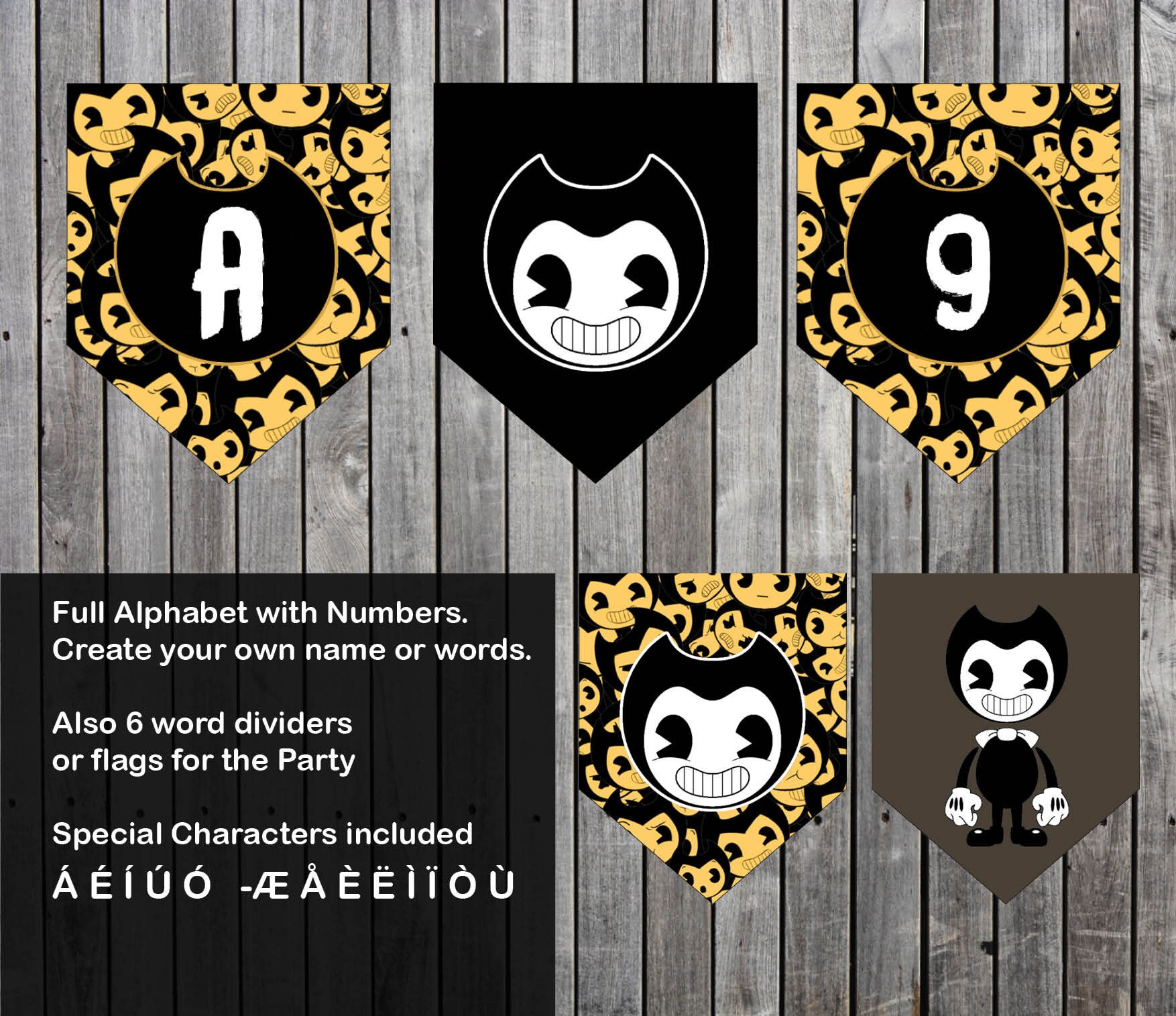 Bendy and the Ink Machine Birthday Banner - Etsy