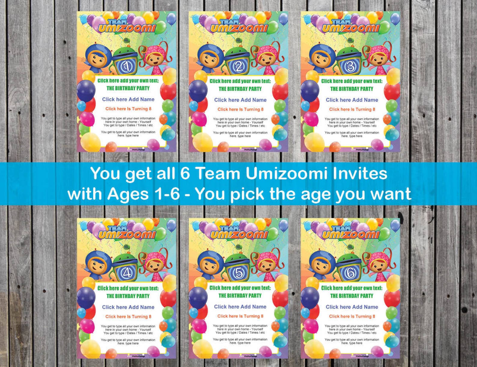 Team Umizoomi Invitations for Birthday Party and Thank You | Etsy