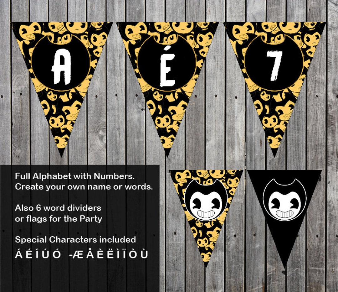 Bendy and the Ink Machine Birthday Banner - Etsy