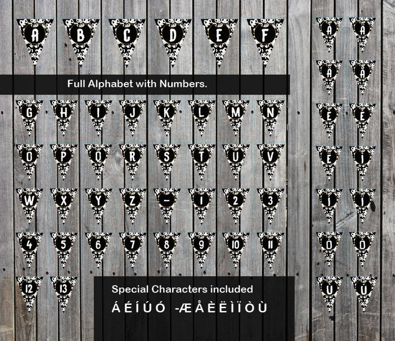 Bendy and the Ink Machine Birthday Banner. Triangle Design - Etsy