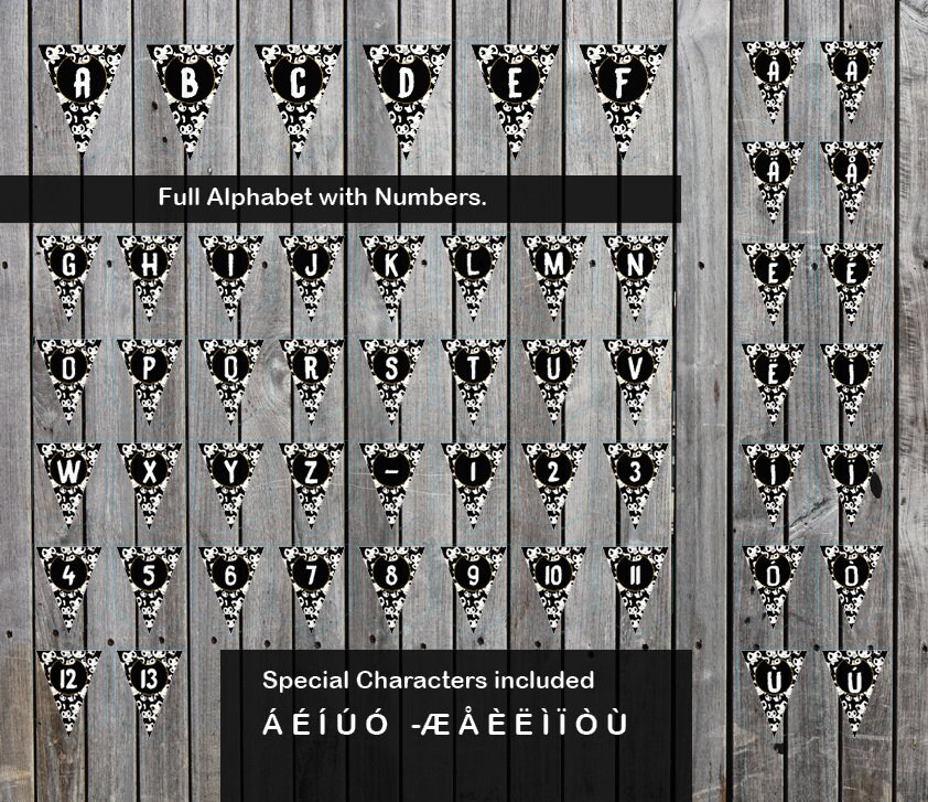 Bendy and the Ink Machine Birthday Banner. Triangle Design - Etsy UK