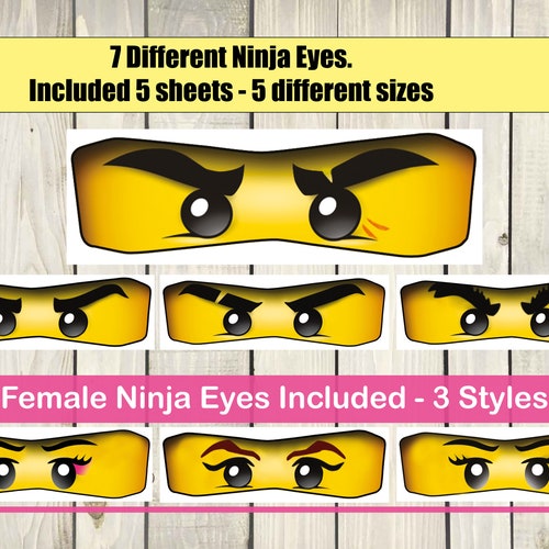 Black Ninja Eyes: INSTANT DOWNLOAD high Resolution - Etsy