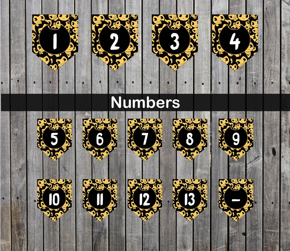 Bendy and the Ink Machine Birthday Banner - Etsy