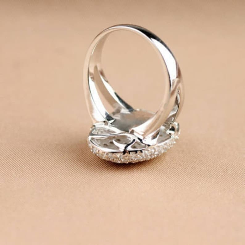 Twilight Bella Ring Celebrity Engagement Ring 10K/14K/18K Solid White ...