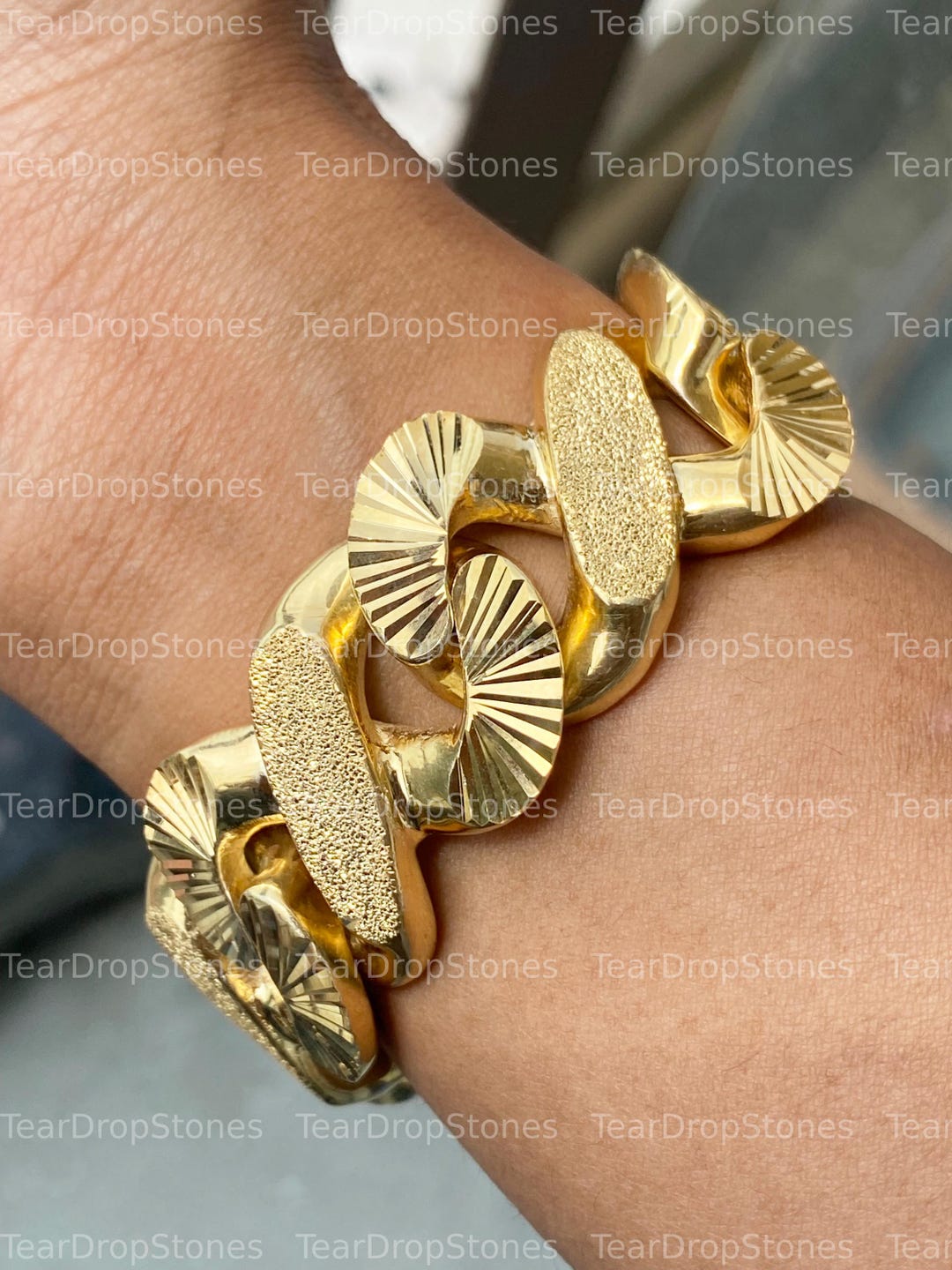 Luxury 24MM Curb Cuban Link Moissanite Bracelet Hip Hop Bracelet 925 ...