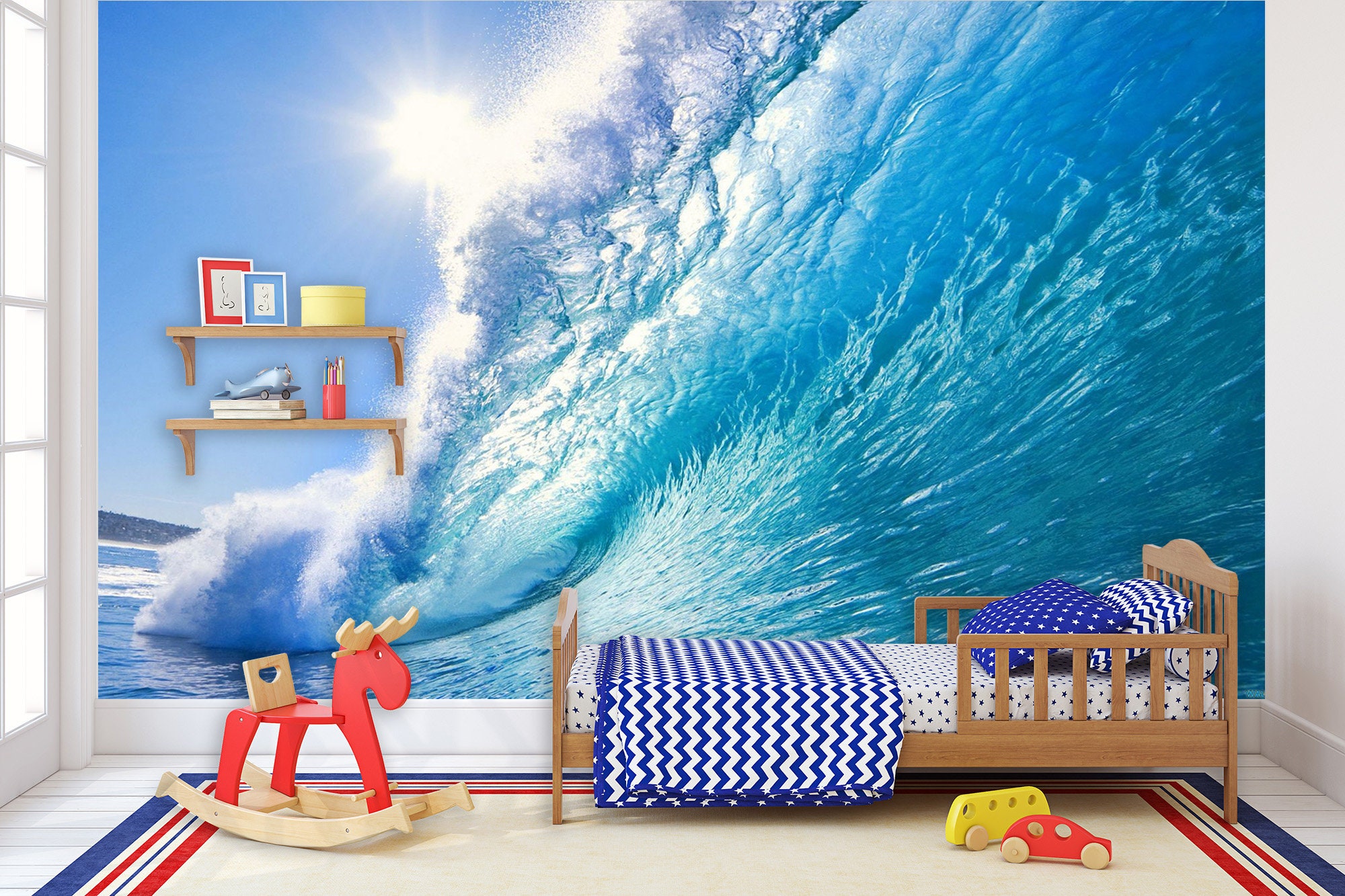 OCEAN WAVE Wall Mural Wallpaper - Etsy UK