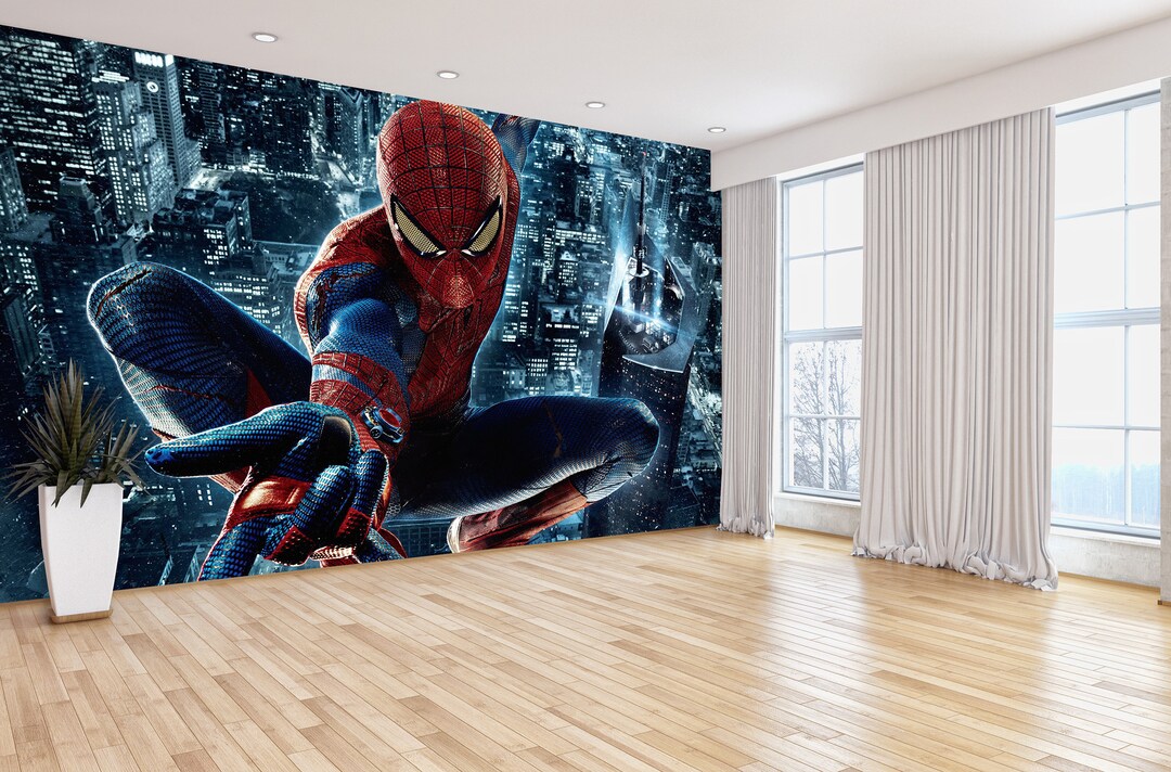 AWESOME SPIDERMAN Wall Mural Wallpaper - Etsy