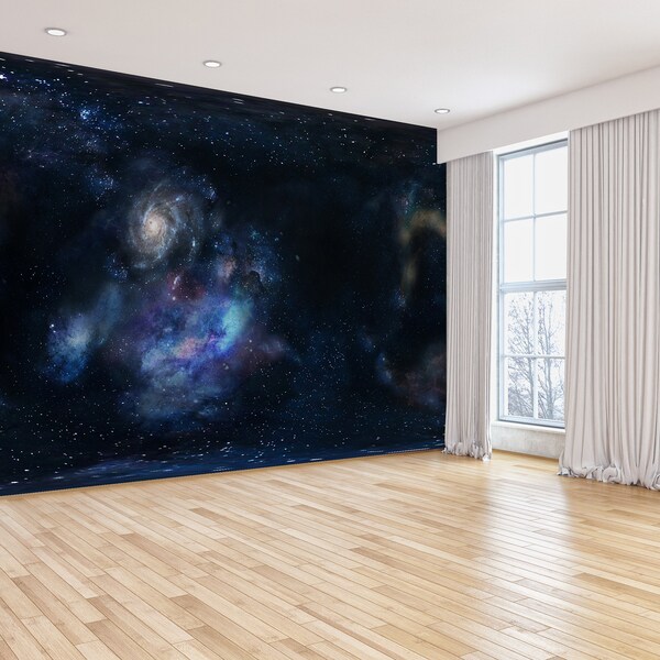 Galaxy Wall Mural - Etsy UK