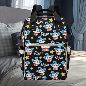 Personalised the Labyrinth Worm Diaper Bag-black Custom Name Kids ...