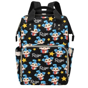 Personalised the Labyrinth Worm Diaper Bag-black Custom Name Kids ...