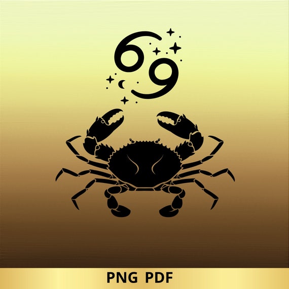Zodiac Cancer-pdf-png-image Graphic Digital Download Artwork. - Etsy