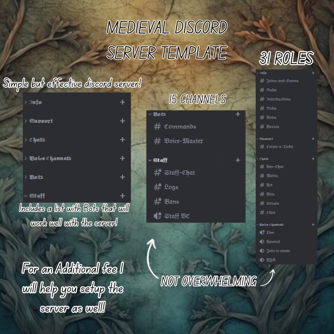 Medieval Discord Server Template - Etsy