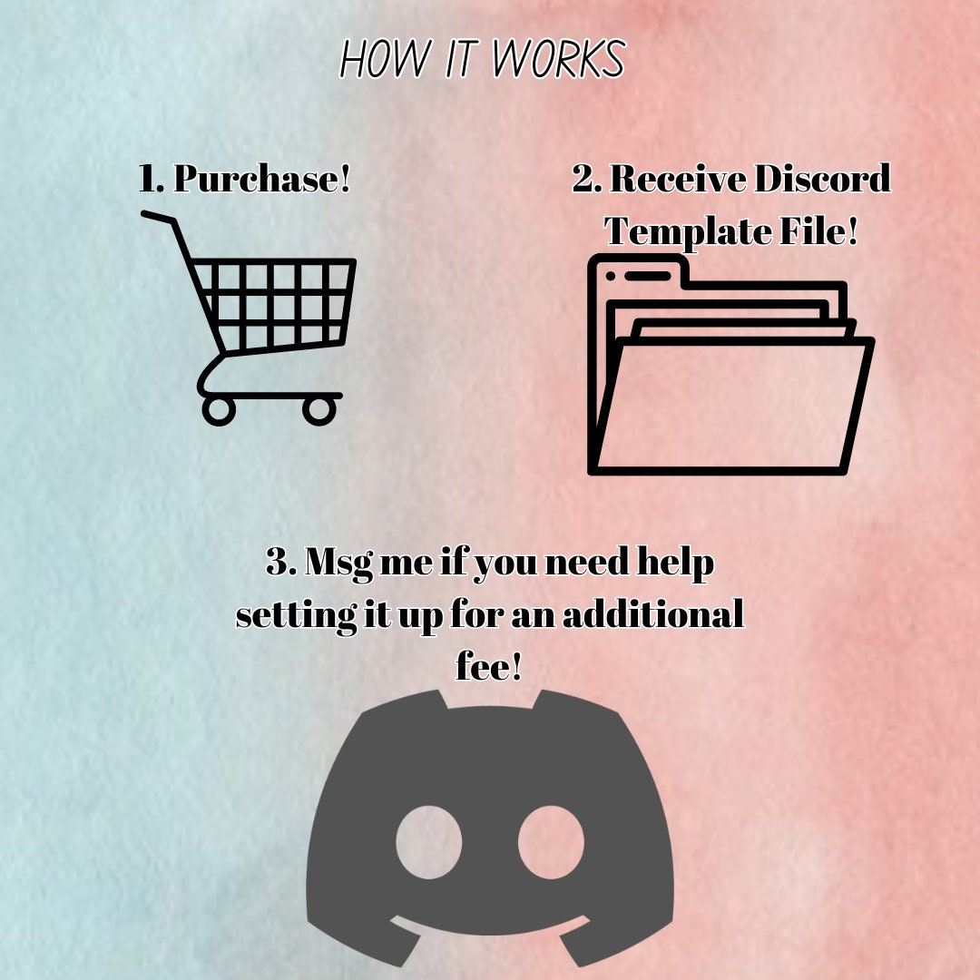 Orange Heart Discord Server Template - Etsy