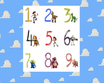 Toy Story Numbers - Etsy