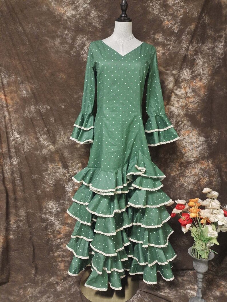 Flamenco Feria Dress Polka Dots, Cotton - Etsy